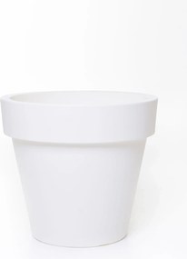 Květináč LEVANTA, plast, výška 63 cm, bílý
