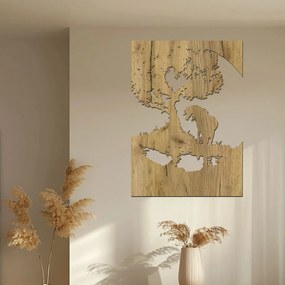dřevo života Dřevěný obraz koně ŽIVOTNÍ ENERGIE Zvolte rozměr (cm): 43x60, Zvolte barvu dekoru: Dub zlatý