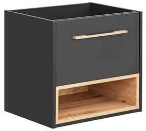 Umyvadlová skříňka Borneo Cosmos 820 1S šedá/dub artisan