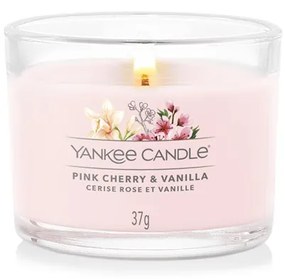 Yankee Candle Votivní svíčka ve skle Pink Cherry Vanilla, 37g