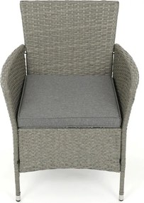 Zahradní sestava AZS-A1442 GREY, polyratan, šedá (111 x 62) cm