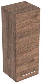 Geberit Selnova Square - Boční horní skříňka 85x33x30 cm, 1 dvířka, ořech hickory 501.278.00.1