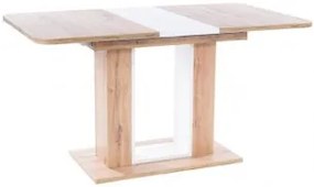 Casarredo Jídelní stůl rozkládací TWINS 140x80 dub artisan/bílá mat