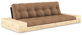 Hnědá rozkládací pohovka 244 cm Base – Karup Design