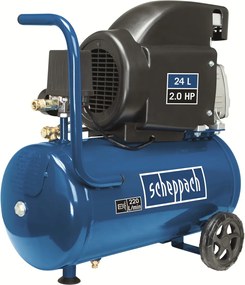 Scheppach HC 26 - olejový kompresor 8 bar se vzdušníkem 24 l