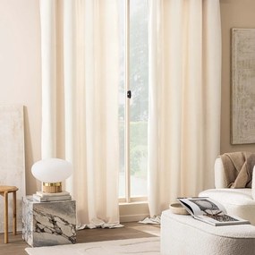 Krémový závěs z materiálu bouclé 140x260 cm Winona – douceur d'intérieur