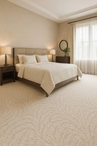 ITC, Metrážový koberec Spring 6400, na míru, šíře 4m, béžová, filc, ložnice