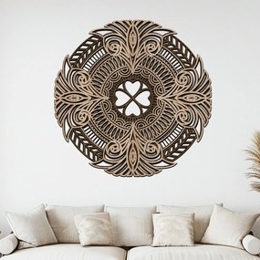 dřevo života 3 vrstvá mandala PRAMEN ŽIVOTA Zvolte rozměr šxv (cm): 80x80, Zvolte barvu dekoru: Dub sunoma-Ořech-Wenge