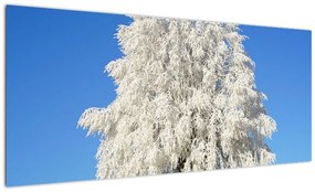 Zasněžený strom - obraz (100x40cm)