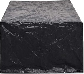 Plachty na zahradní nábytek 2 ks polyratan 8 oček 180 x 140 cm 279122