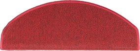 Schodové rohože 10 ks 65 x 24 x 4 cm červené půlkulaté velké 149761