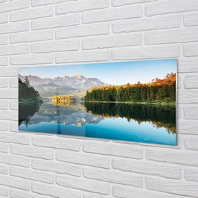 akrylový obraz Německo Mountain forest lake 120x60 cm