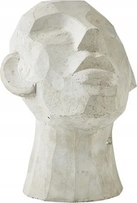 Villa Collection Talvik Figura Dekorativní socha 23 cm Hlava Šedá