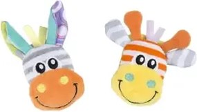 Playgro - Dárkový set chrastící ponožky a náramky Jungle Friends / od