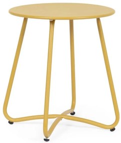 BIZZTTO konferenční žlutý zahradní stolek WISSANT ø40 cm 0803554AA