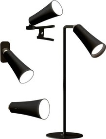 Černá LED stolní lampa (výška 47,5 cm) 4in1 – Brandani