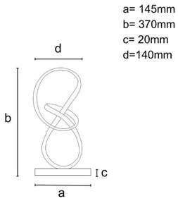 LED Stmívatelná stolní lampa LED/26W/230V 3000/4000/6500K bílá
