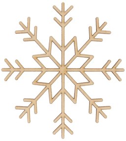 Dřevěná vánoční ozdoba dekorace Sněhová Vločka galanteriadrew