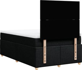 Box spring postel s matrací černá 120x190 cm textil 3291214