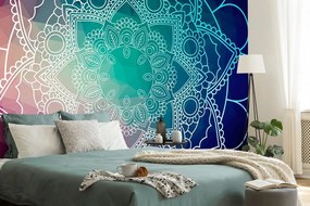 Samolepící tapeta pastelová Mandala - 150x100 cm