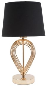 Černá stolní lampa Mauro Ferretti Maxt, ø 24 cm