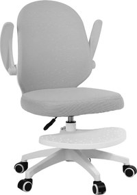 Dětská otočná židle Neoseat JUNI 012 s podnoží — látka, šedá