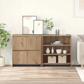 Servírovací skříň 2 ks Artisanový dub 70 x 41 x 75 cm 3393302