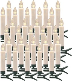 Bezdrátové LED svíčky na stromeček sada 30 ks