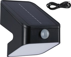 P 94608 Solární LED osvětlení zdí Lesly pohybové čidlo (IR) IP65 hranaté 113x126mm 3000K 5,5W antracit umělá hmota - PAULMANN