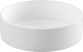 Invena Limnos, kulaté umyvadlo na desku 36x36x13 cm, bílá, INV-CE-59-001-W