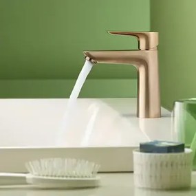 Hansgrohe - Umyvadlová baterie s výpustí, CoolStart, kartáčovaný bronz