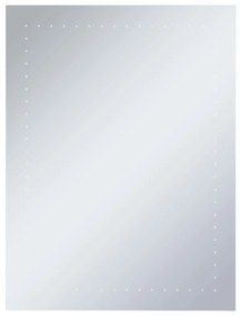 144712 vidaXL Koupelnové nástěnné zrcadlo s LED osvětlením 60 x 80 cm