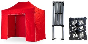 Nůžkový párty stan 2x3 m TENTino SMALL HEXAGON Barva opláštění: 7A - ČERVENÁ