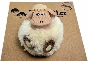 2Kids Toys Dřevěná magnetka velká pompon Ovce
