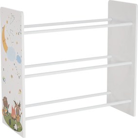 Organizér/regál na hračky, vícebarevná/vzor, DARLING TYP 3
