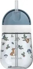 Little Dutch Hrnek s brčkem 300 ml 9m+ Forest Friends