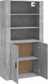 Skříň highboard betonově šedá kompozitní dřevo 3185363