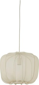 Krémové závěsné svítidlo s textilním stínidlem ø 12 cm Plumeria – Light & Living