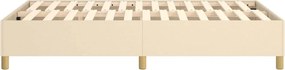 Rám postele s boxspringem krémový 120 x 200 cm textil 3120950