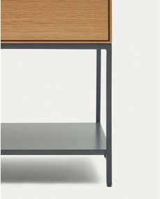 Nízká komoda v dekoru dubu v přírodní barvě 97,5x80 cm Vedrana – Kave Home