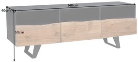 Designový TV stolek Maalik 140 cm akácie