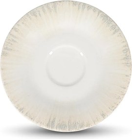 Světle šedý porcelánový podšálek ø 14 cm Nuance – BonBistro