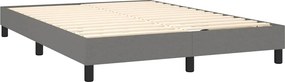 Box spring postel s matrací tmavě šedá 140x200 cm textil 3129634