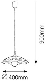 Rabalux 4795 - Lustr VINO E27/60W/230V