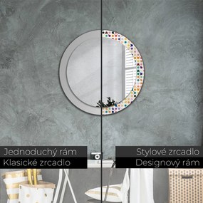 Kulaté dekorativní zrcadlo Bezproblémové vícenásobné fi 80 cm