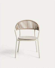 Béžová polstrovaná zahradní židle Alimia – Kave Home