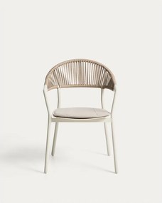 Béžová polstrovaná zahradní židle Alimia – Kave Home