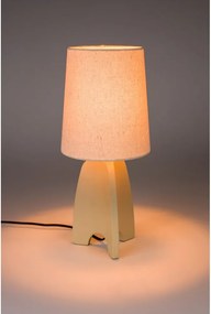 Béžová betonová stolní lampa s textilním stínidlem (výška 45 cm) Saba – Zuiver