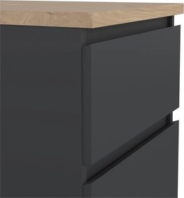 Tmavě šedá komoda 40x111x50 cm Naia – Tvilum