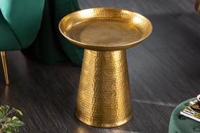 Příruční stolek Orient 45cm zlatý